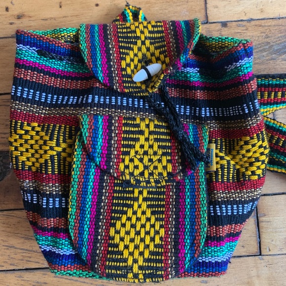 Bags | Mexican Woven Mini Backpack | Poshmark
